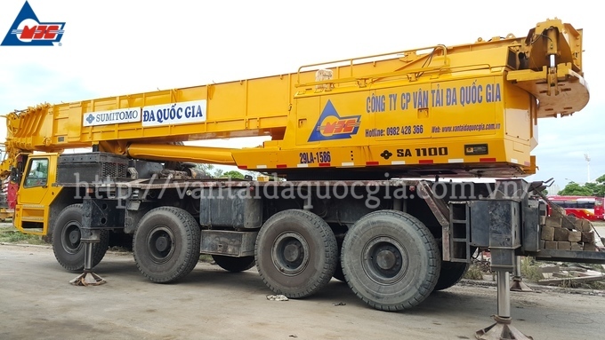 Biểu đồ tải của cẩu Sumitomo 110T - SA1100 (MJCT)